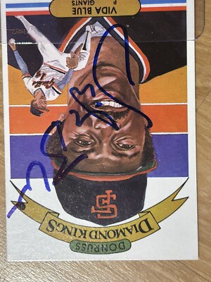Vida Blue autograph signed 1982 Donruss baseball card With ...