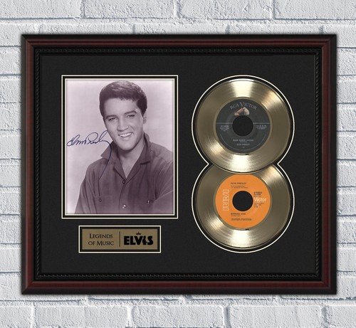 Elvis Presley Framed Gold or Platinum 45 Record w/ Reproduction ...