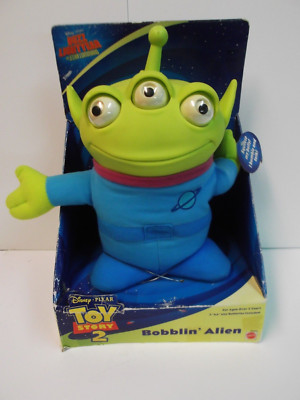 TOY STORY 2 Mattel 2000 Talking BOBBLIN' ALIEN NIB | eBay