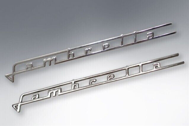Early LAMBRETTA SERIES 3 SIDE PANEL BADGES Script Front Badge Emblem | eBay