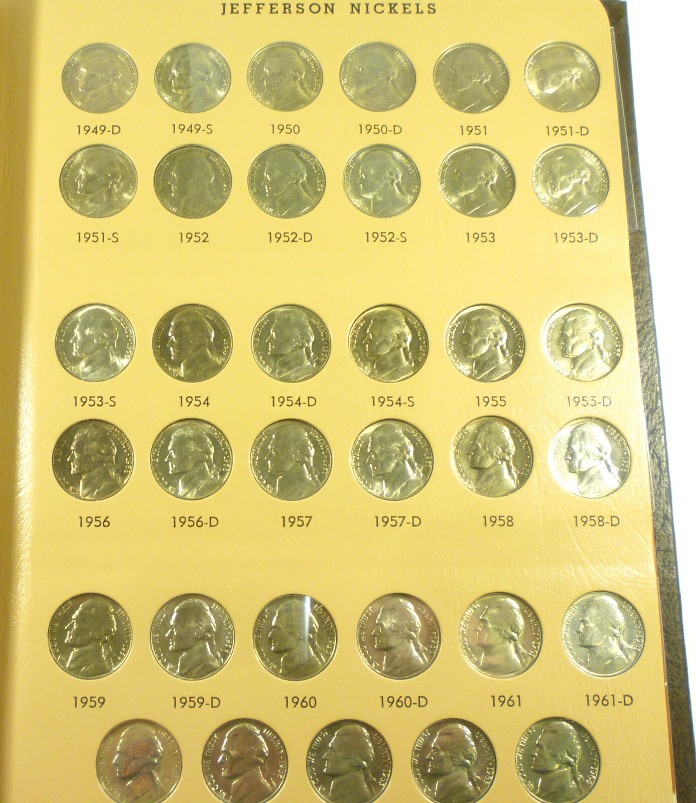 BU Jefferson Nickel Set 1938 - 2017 208 Coins in Two Dansco Albums | eBay