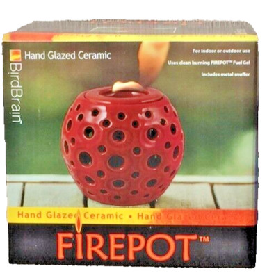 Firepot Hand Glazed Ceramic Red Color | eBay
