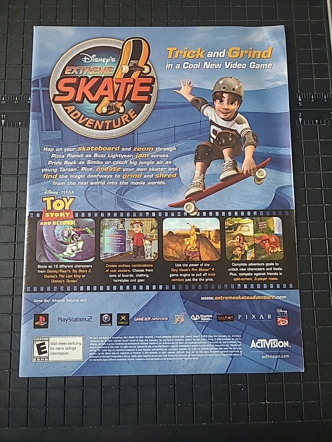 Extreme Skate Adventure Video Game Disney Print Ad 2003 8x11 Great To ...