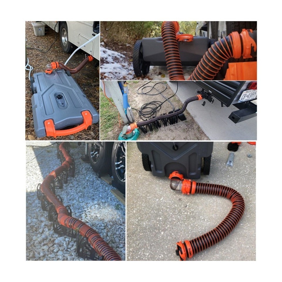 Camping Sewer Connection RV Sewage Elbow Sewer Hose Swivel 90-degree ...