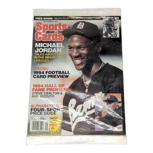 Rare Michael Jordan Sports Cards September 1994 W/Barry Sanders Playoff ...