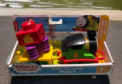 Thomas & Friends Toddler Toy My First Percy Push-Along Train with ...
