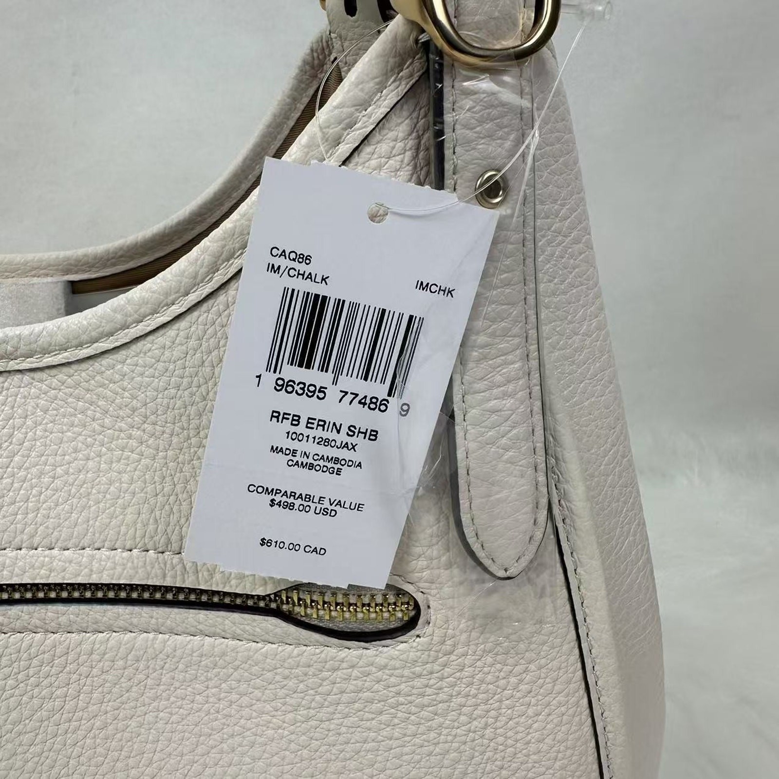 Bundle Coach Erin Shoulder Bag CAQ86 Refined leather & CZ123 Mushroom ...