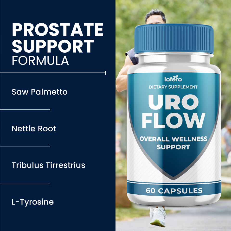 (2 Pack) Uro Flow for Men Prostate Health & Urinary Support Uro Flow ...