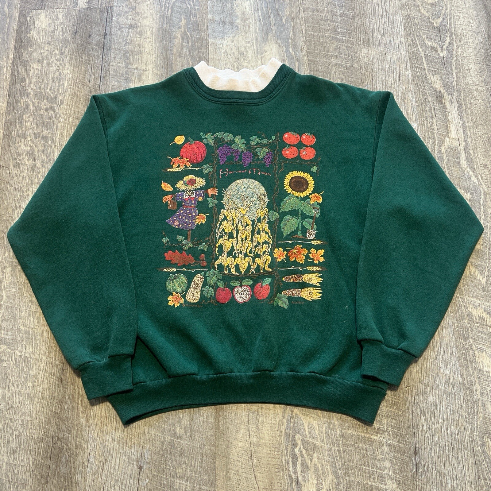 Vintage 1980s Morning Sun Harvest Moon Sweatshirt Pet… - Gem