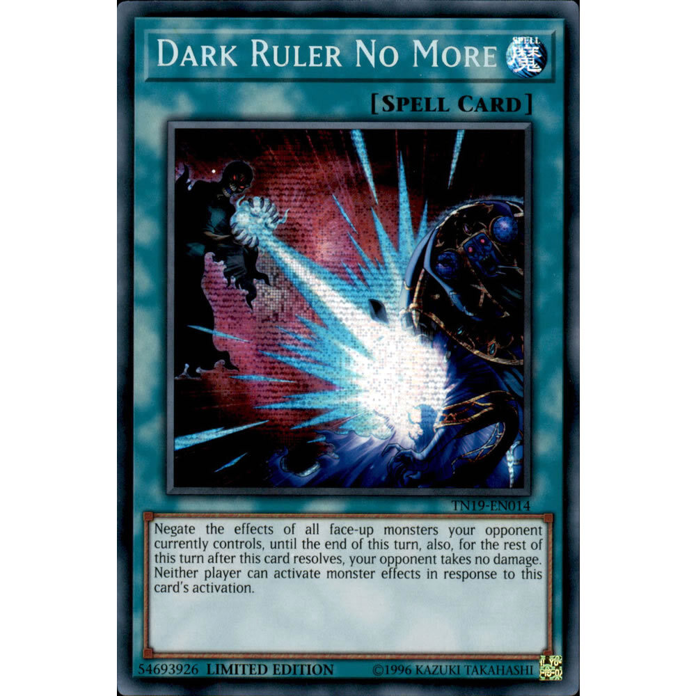 Dark Ruler No More TN19-EN014 Yu-Gi-Oh! Card Prismatic Secret Rare ...