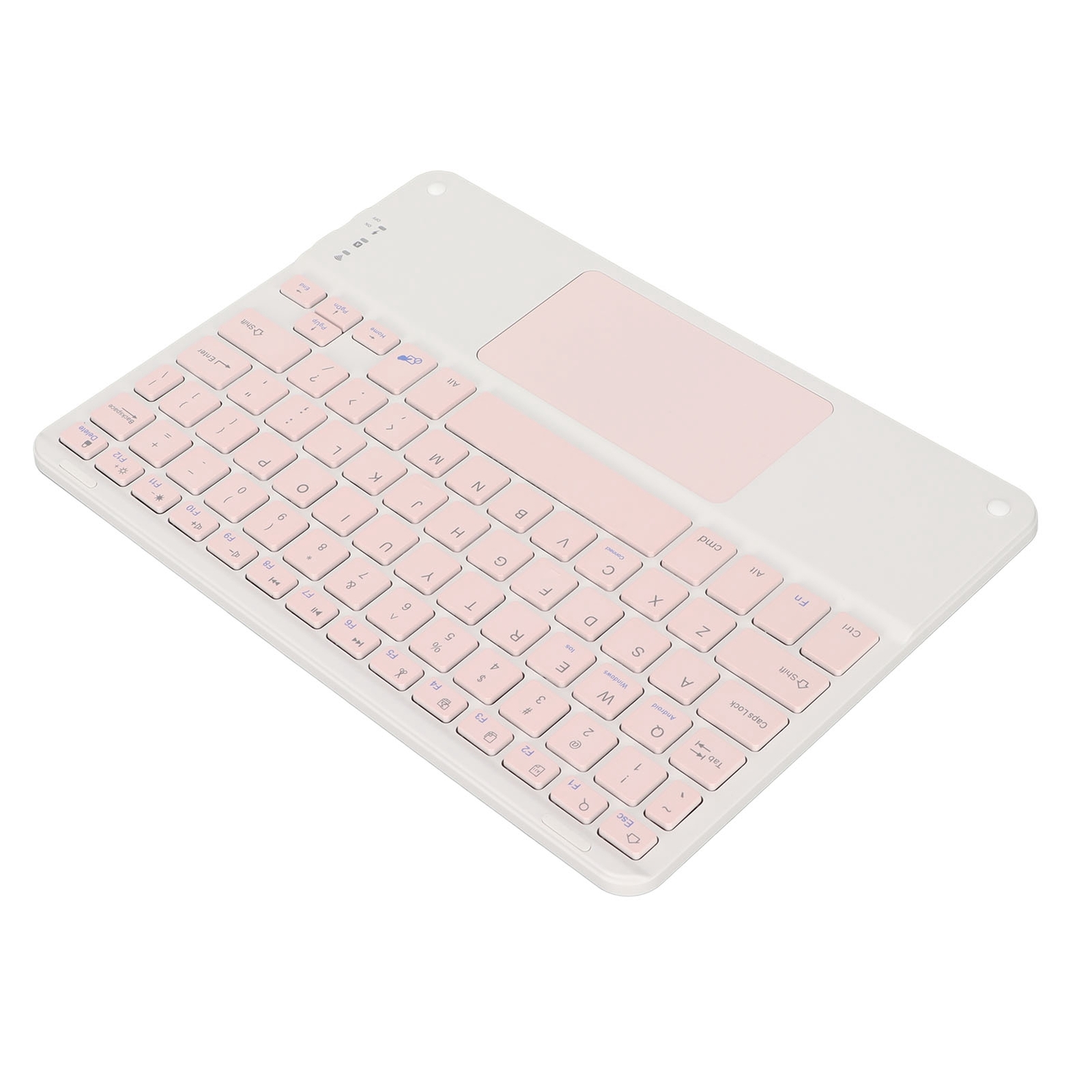 Wireless Keyboard With Touchpad Low Noise Quadrate Keycap 10inch Pink ...