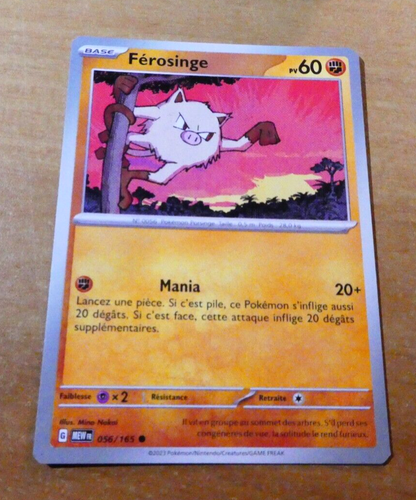 POKEMON 151 CARD CARTE Ferosinge 056/165 MEW FR VF JCC MINT 2023 | eBay