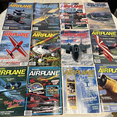 lot of 12 Model Airplane News Magazines RC good shape Various Issues | eBay