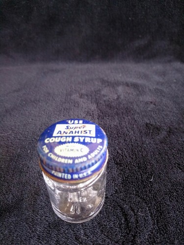 Vintage Super Anahist Cough Syrup Bottle 2" | eBay