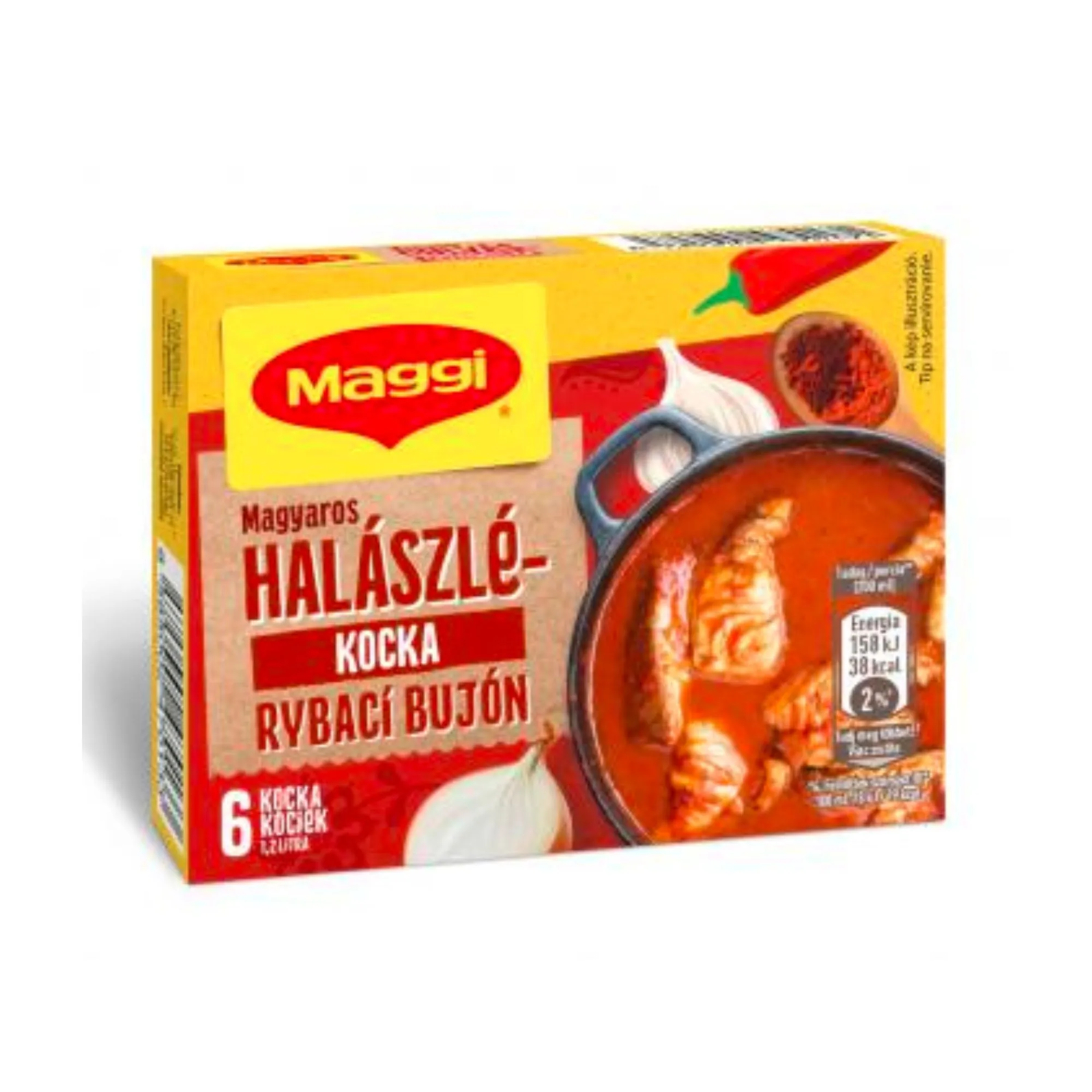 20x Hungarian MAGGI Fish Soup Spice Cube - Halászlé Kocka 60g / 2.1oz ...