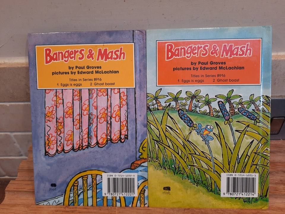Vintage Bangers & Mash First Editions Eggs is Eggs & Ghost Boast 1989 ...