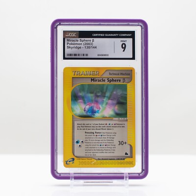 Pokemon Miracle Sphere β Non-holo #130 Skyridge 2003 - CGC 9 Mint | eBay