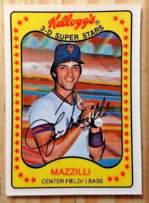 1981 KELLOGG'S LEE MAZZILLI CARD#46 NR-MT NEW YORK METS RANGERS YANKKES ...