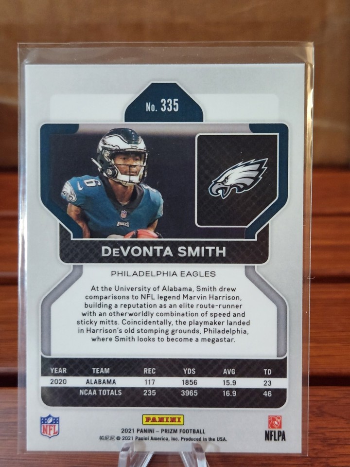 2021 Panini Prizm Football DeVonta Smith - Rookie Card - Philadelphia ...