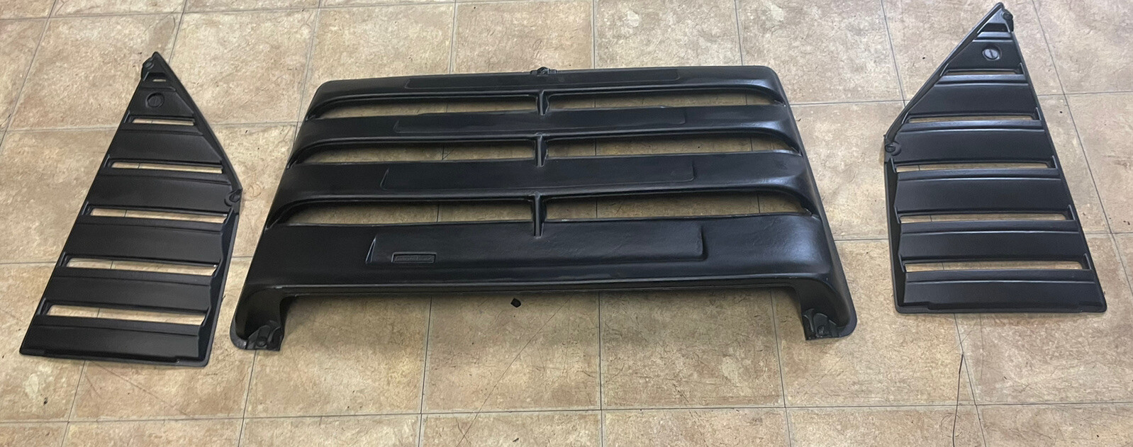 VW MK1 Scirocco Quarter Sides & Spoiler Rear Window Louver Vent Trims ...