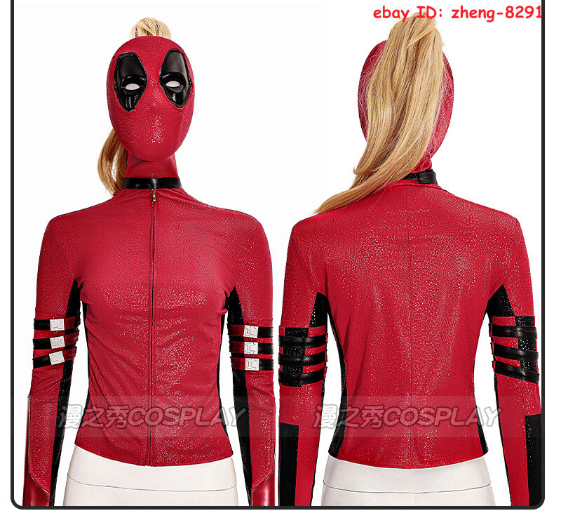 2025 Woman Deadpool 3 Halloween Jumpsuit Outfit Lady Pool Cosplay ...