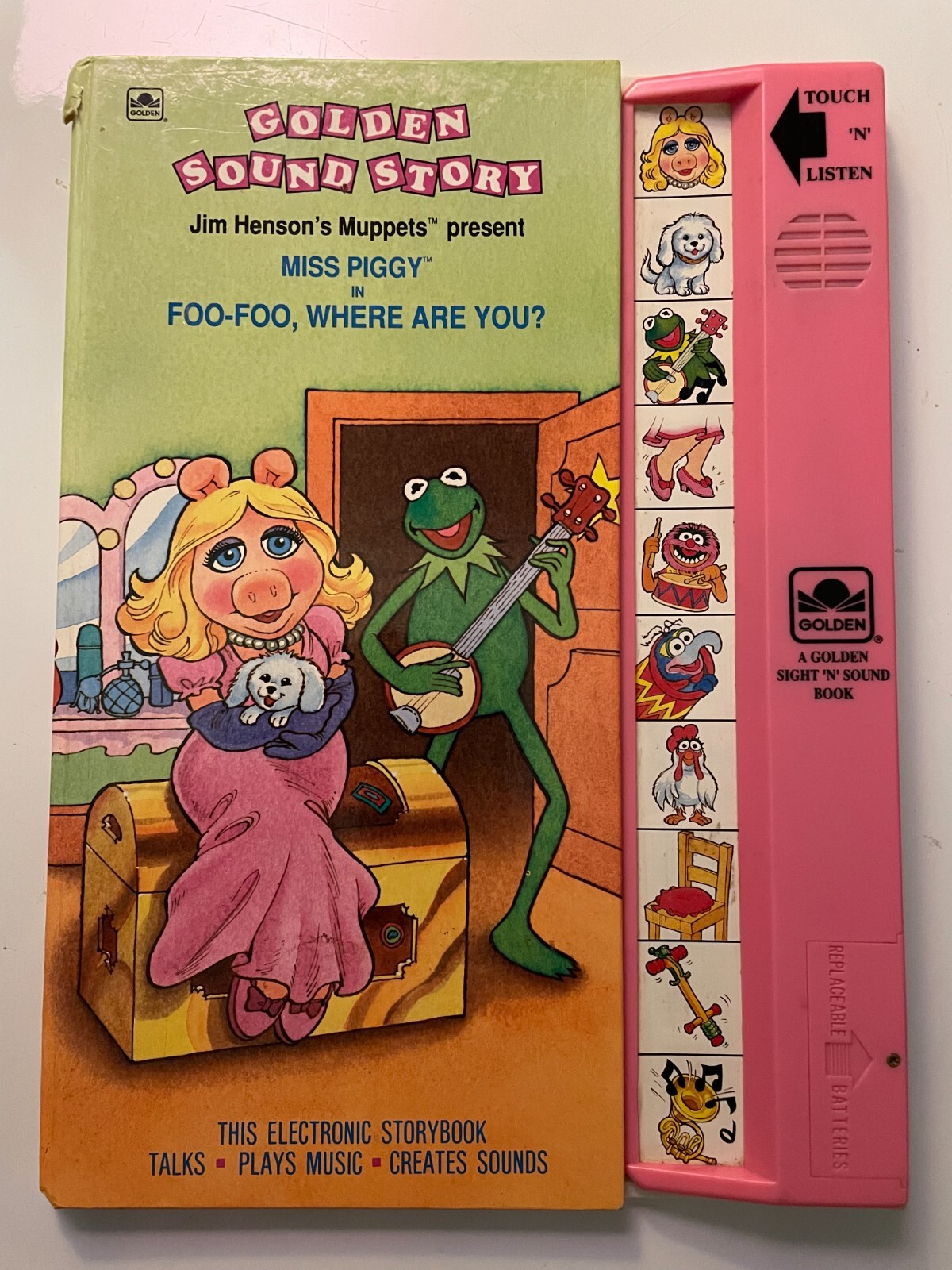 Vintage 1991 Disney Golden Sound Story Book Miss Piggy Foo-Foo Where ...