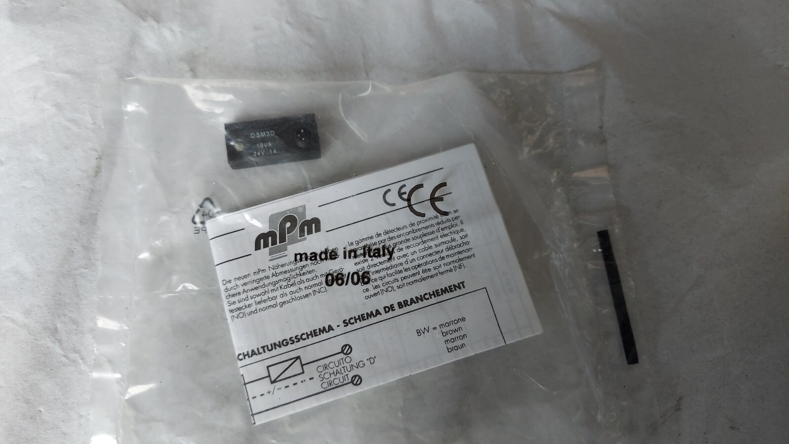 EUC-7 MPM DSM3D MAGNETIC PROXIMITY SWITCHES. 10VA 2.4V 1A for sale ...