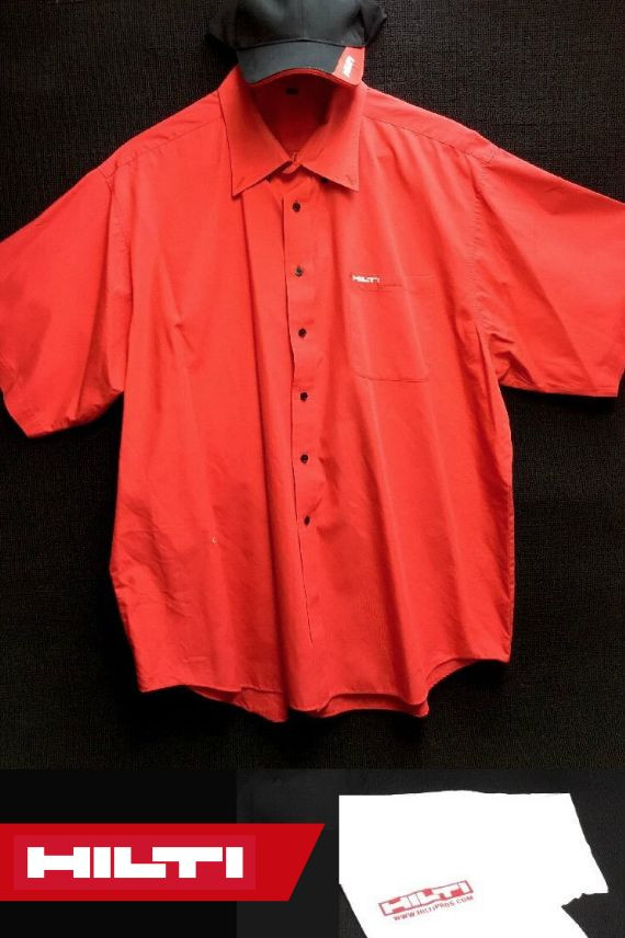 HILTI RED SHIRT (SIZE 2XL), NEW, ORIGINAL, FREE HILTI HAT, T-SHIRT ...