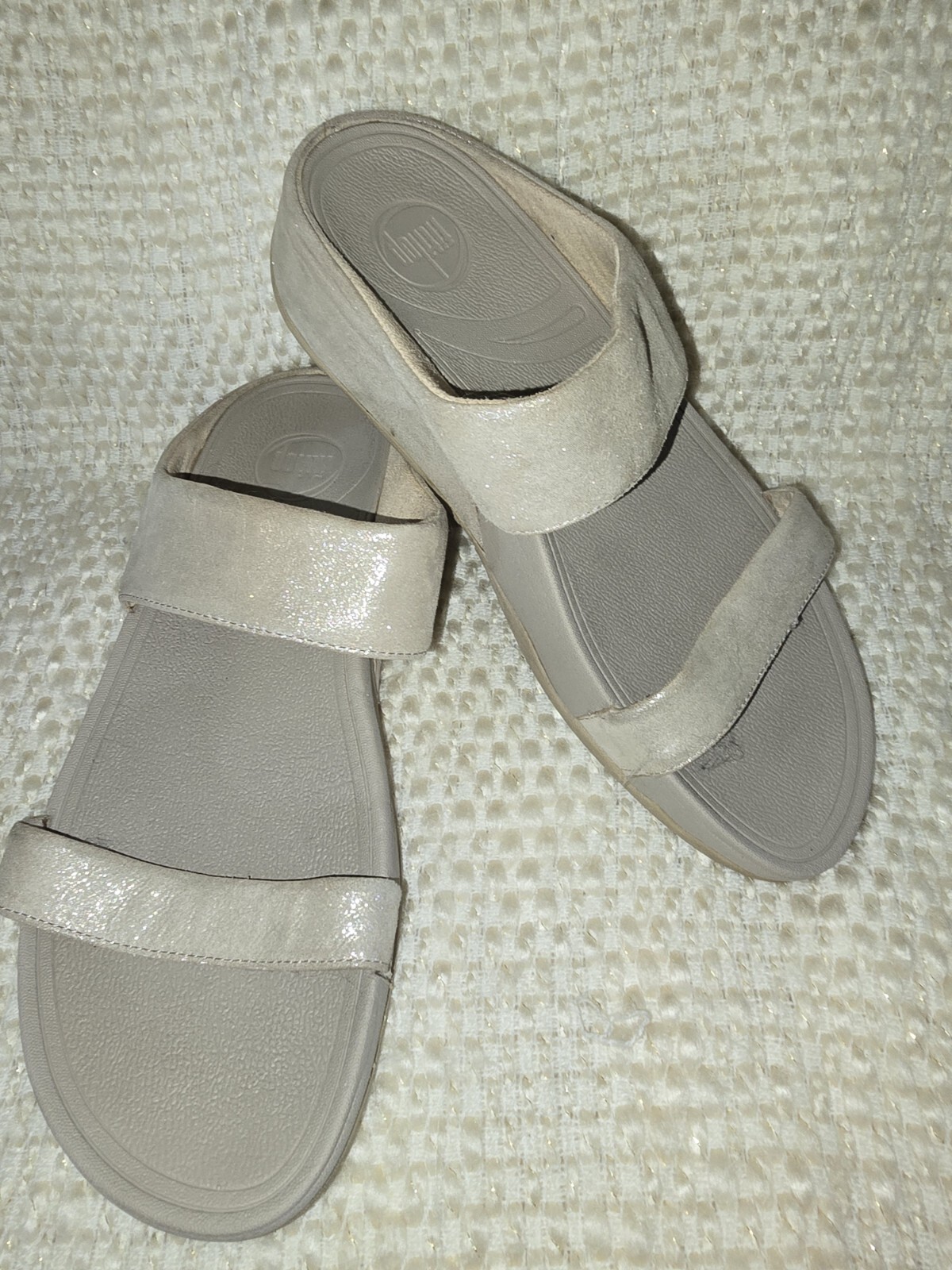 Fitflop Shimmy Suede Slide Women's Sandals Size 9 - Gem