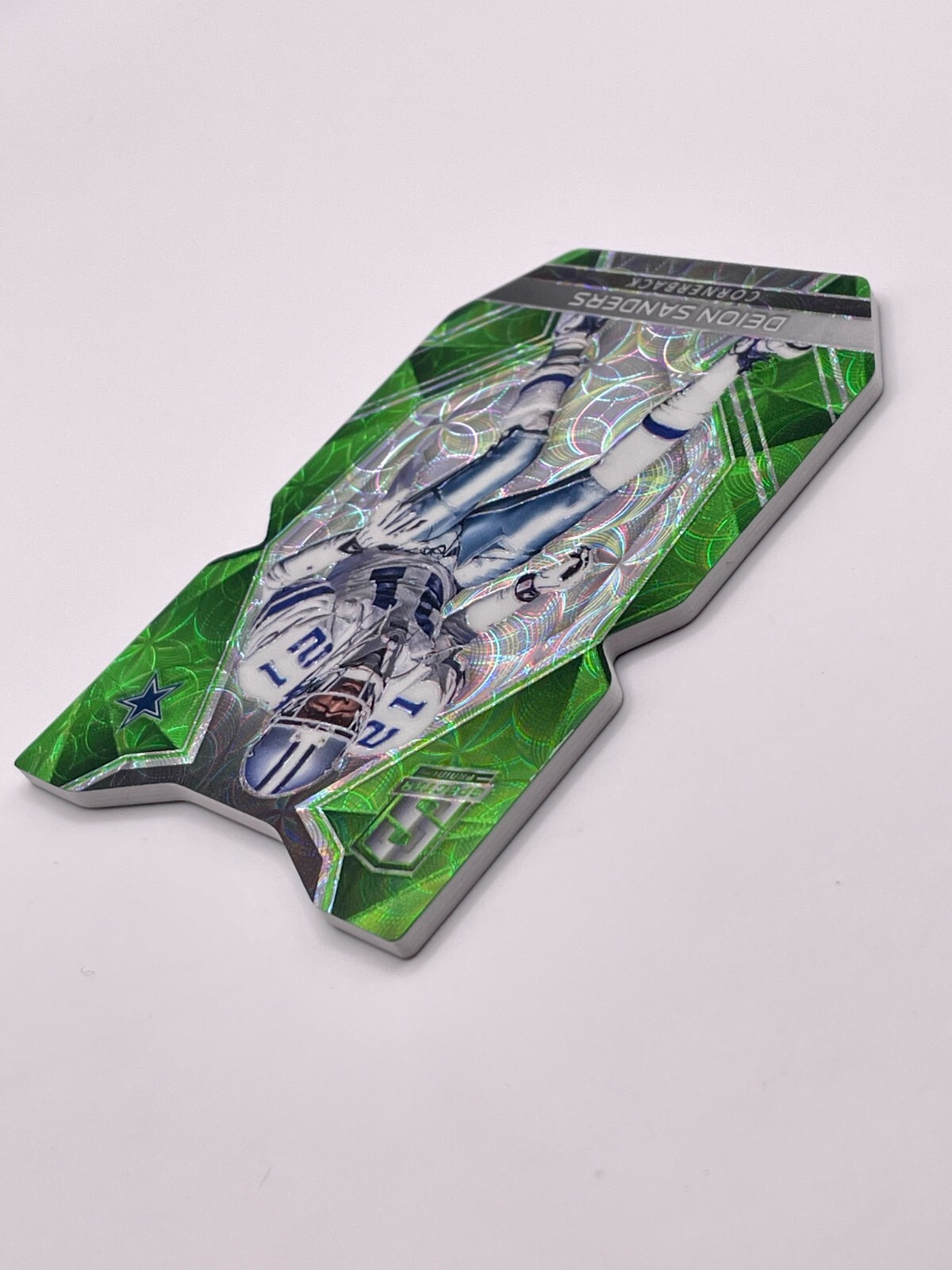 Deion Sanders 2017 Spectra SSP Neon Green RARE #/20 Die-Cut "NEON DEION ...