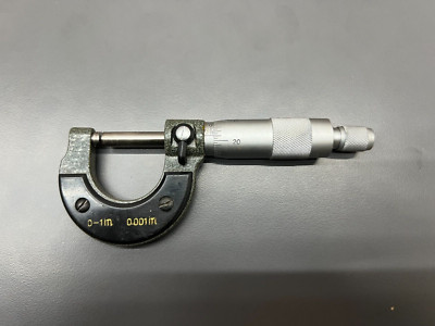 UNBRANDED OUTSIDE MICROMETER 0-1" .001" - FINE TUNING RATCHET WHEEL ...