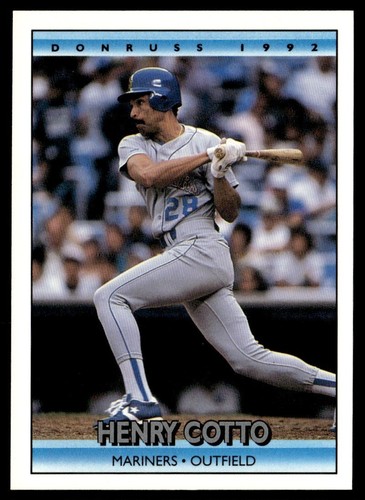1992 Donruss Henry Cotto Seattle Mariners #356 | eBay