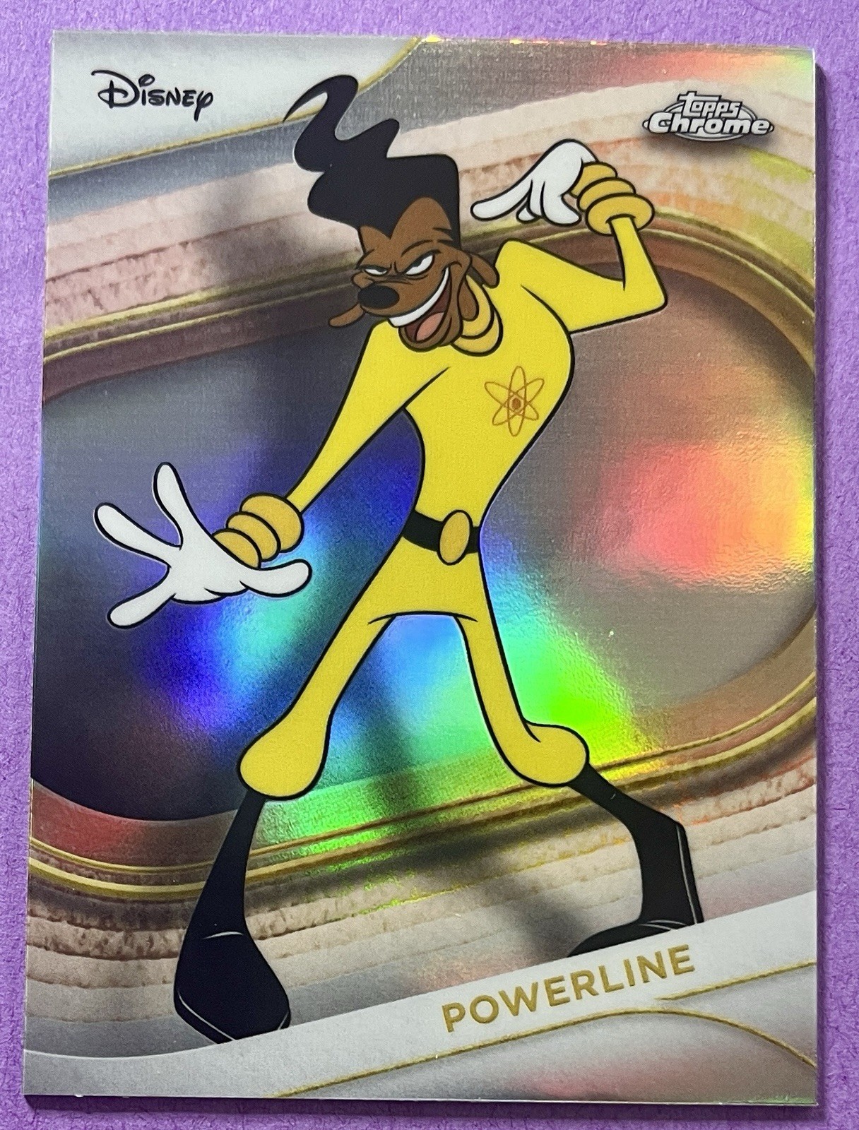 Powerline 2025 Topps Chrome Disney REFRACTOR PARALLEL Card #35 (Goofy ...