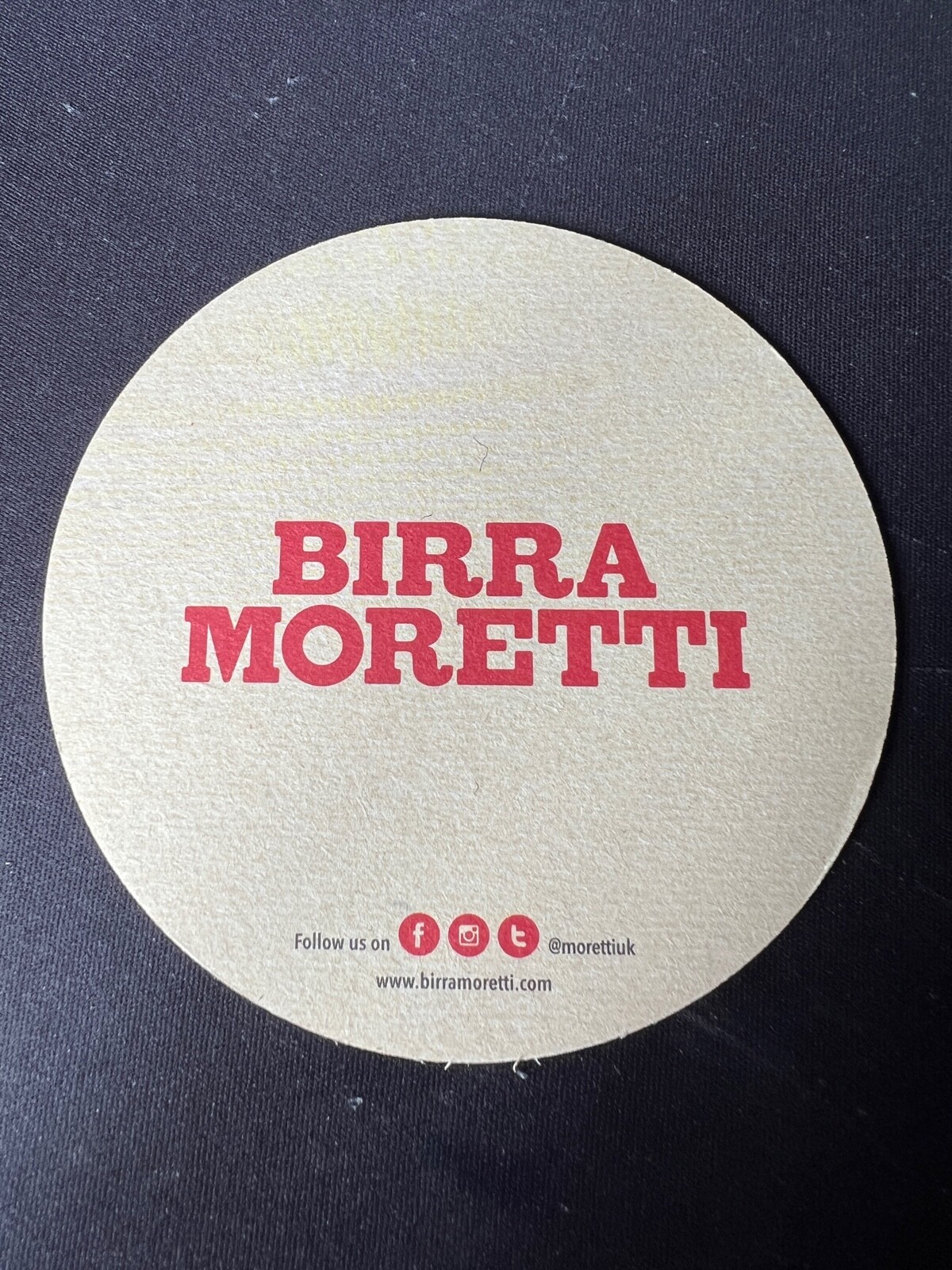 Birra Moretti Beer Mat | eBay UK