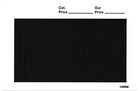 1000 - HECO 102 Stamp Dealer Window Display Cards Black (102B) 4 1/4 x ...