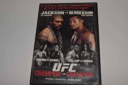 Ultimate Combats Championnat UFC 75 JACKSON Vs Henderson 9/8/07 DVD ...