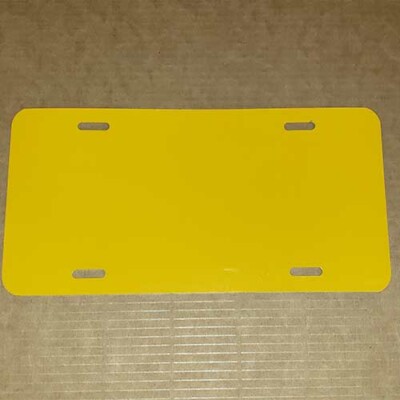 Yellow Plain Glossy License Plate DIY Custom Tag FAST SHIPPING by ...