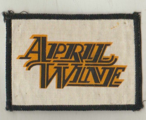 APRIL WINE ORIGINAL VINTAGE SEW ON PATCHES 70's & 80's APRIL WINE SIZE ...