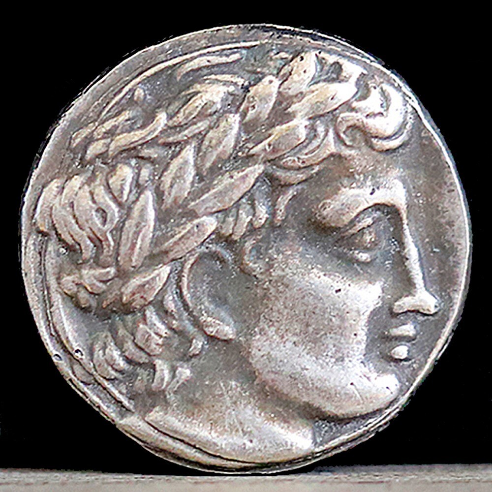 383-382 BC Ancient Greek Coin Apollo Kithara or Guitar - Tetradrachm ...