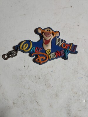VINTAGE Disney World Rubber Keychain Tigger | eBay