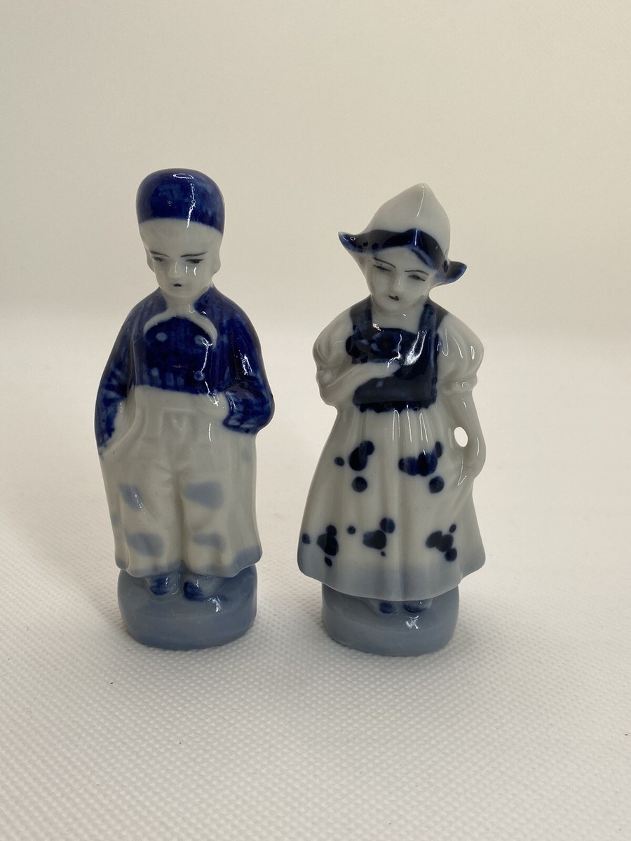 Dutch Blue And White Porcelain Figurines Delft Blue Delftsblauw
