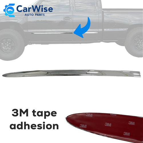 Left or Right Front Door Molding For 1999-2007 GMC Sierra & Chevrolet ...