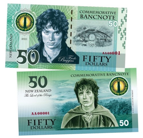 New Zealand, 50 Dollars, 2021, LORD OF THE RINGS, Commemorative ...