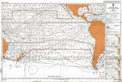 Admiralty 5128(4) Routing Chart South Pacific Ocean April Chart Map ...