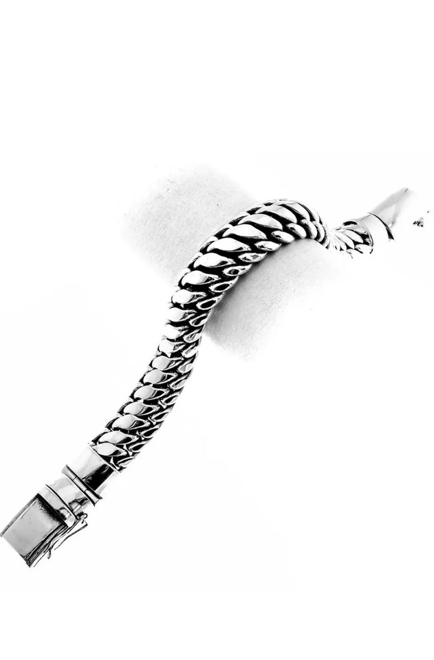 15mm Wide Very Heavy Snake Chain Mens 925 Sterling Silver Bracelet, 7 ...