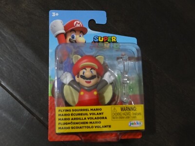 Super Mario Flying Squirrel Mario 2.5" Action Figure 2024 New! | eBay
