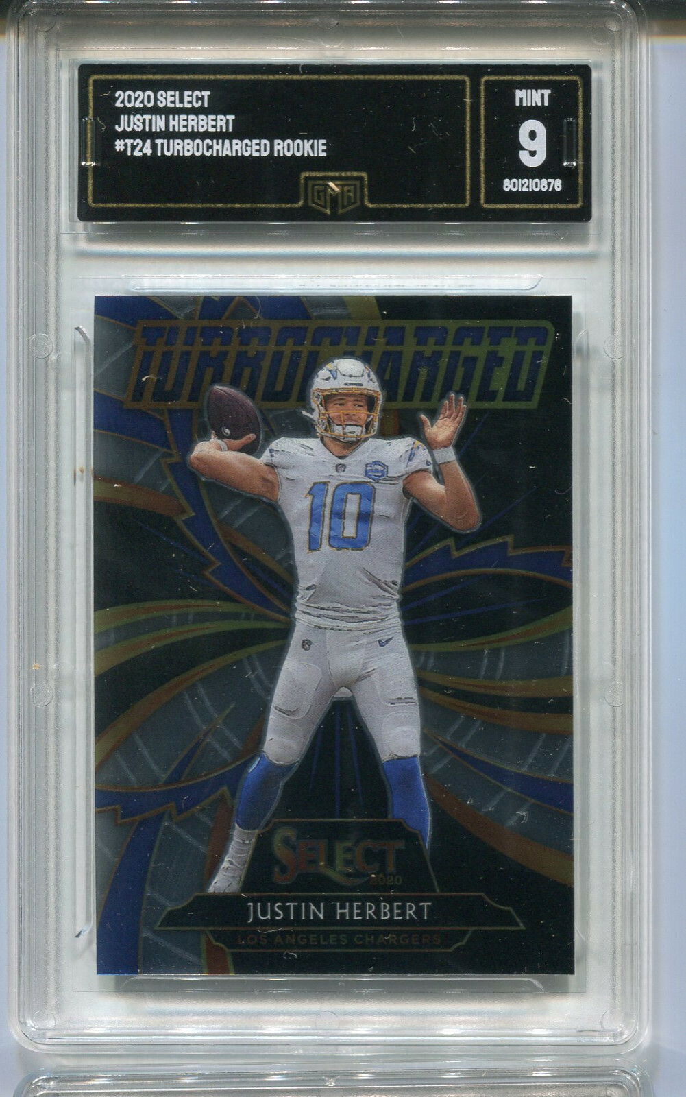 2020 Justin Herbert Select Turbocharged Rookie Mint 9 #T24 | eBay