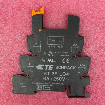 1PC TE Schrack Relay ST3FLC4 Socket Electromagnetic Relay 6A 250VAC | eBay