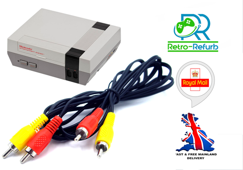 Nintendo NES AV Cable TV Lead Composite Video Audio RCA - NEW UK Fast ...