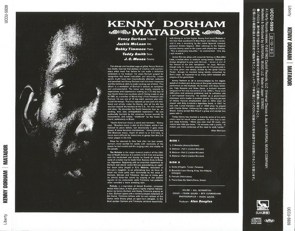 Kenny Dorham Jazz Trumpet SEALED BRAND NEW CD(SHM-CD) "Matador" OBI | eBay